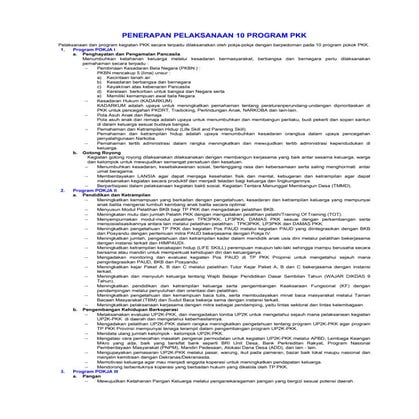 10 program pokok pkk | PDF