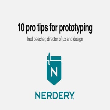 Ten Pro Tips for Prototyping | PDF