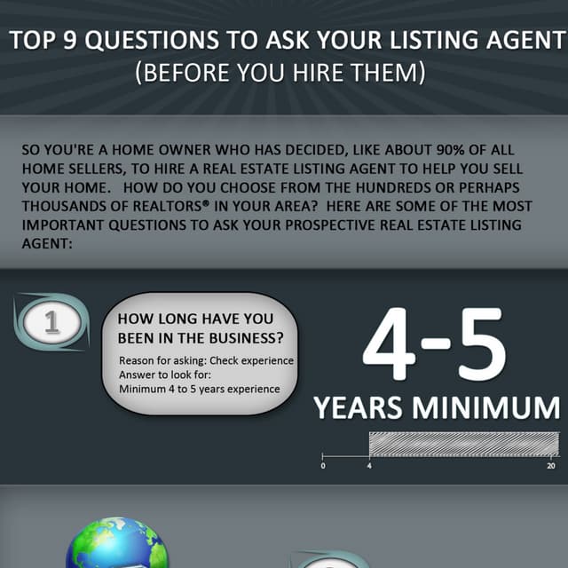 10 questions to ask your real estate agent (infographic) | PDF