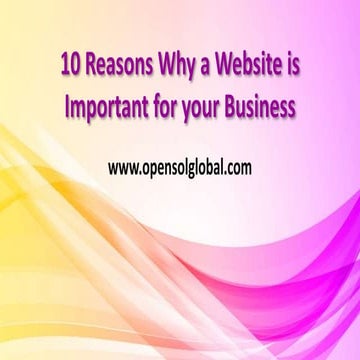 10 reasons why a website is important for your business | PPTX