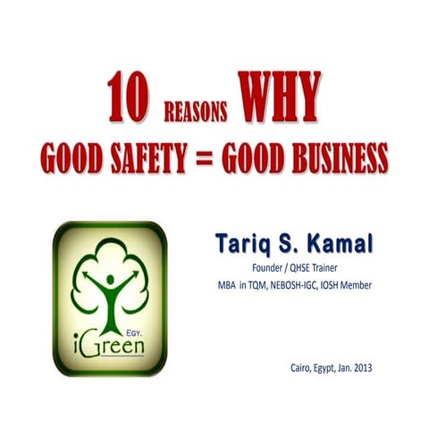 10 reasons why safety g | PPTX