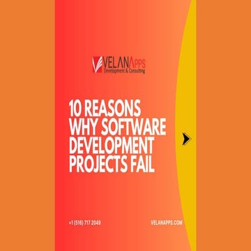 10 Reasons Why Software Development Projects Fail Ppt
