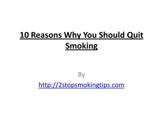 Smoking Presentation | PPTX