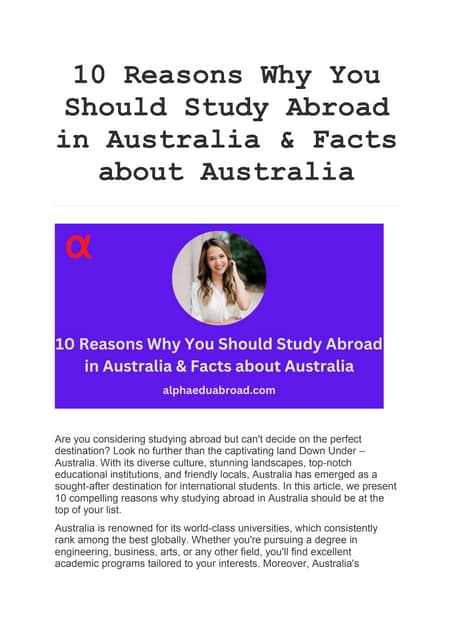 Benefits Of Studying Abroad In Australia.pptx