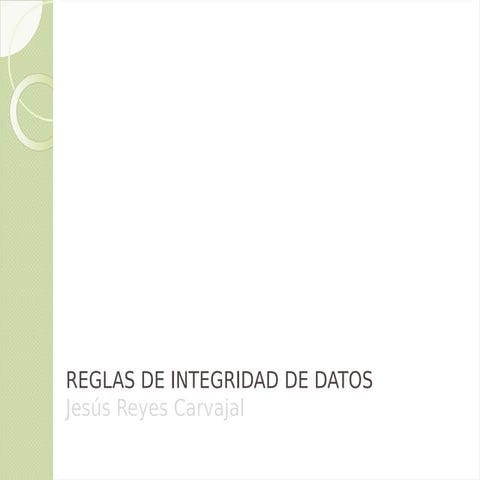 10reglas De Integridad De Datospdf 2301
