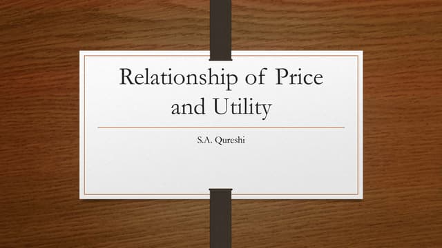 Law of Equi Marginal Utility | PPTX