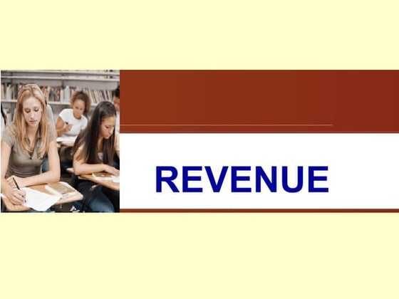 CONCEPT OF Revenue | PPTX | Business | Business and Finance