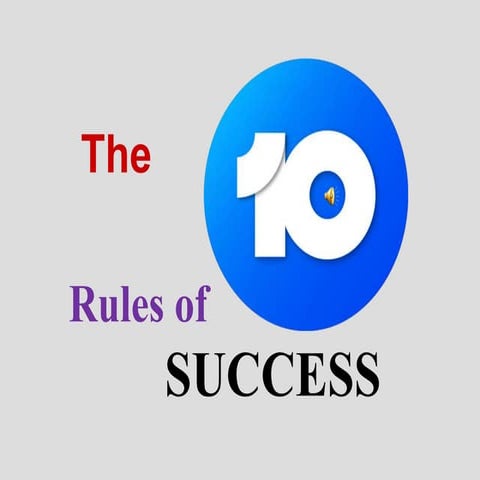 10 rules of success for make a better life || Aamir Daniyal | PPT