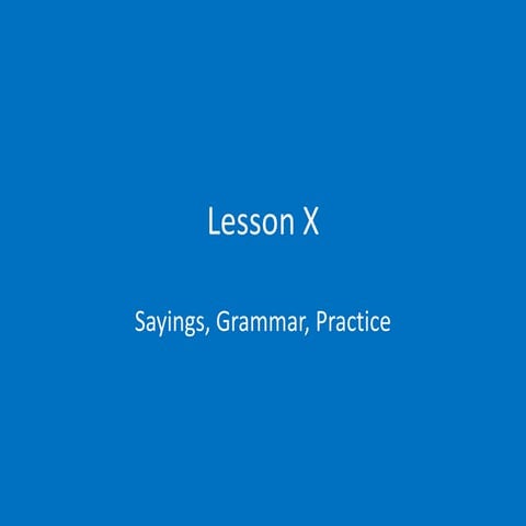 Lesson 10 | PPTX