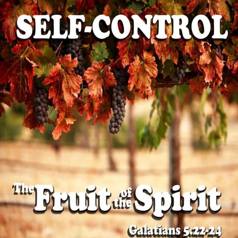 The Fruit of the Spirit is Self-Control | PDF