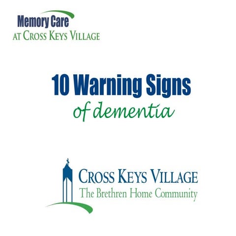 10 Warning Signs of Dementia | PDF | Brain and Nervous System Disorders ...