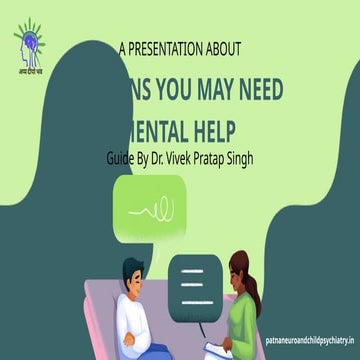 10 Signs You Need Help With Mental Health - Guide By Dr. Vivek Pratap ...