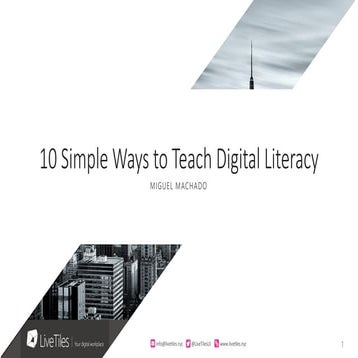 10 Simple Ways to Teach Digital Literacy | PPT