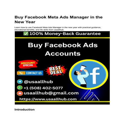 10 Sites to Buy Facebook Meta Ads Manager in the New Year.pdf