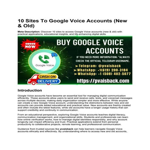 10 Sites To Buy Google Voice Accounts (New & Old).docx