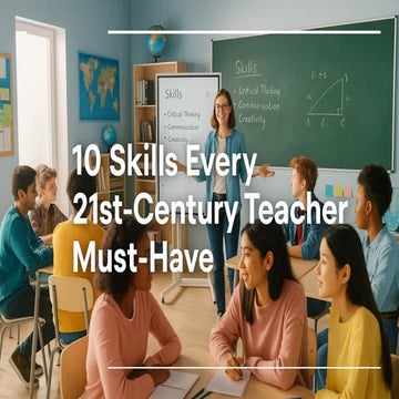 key skills for teachers in 21st--century | PPTX