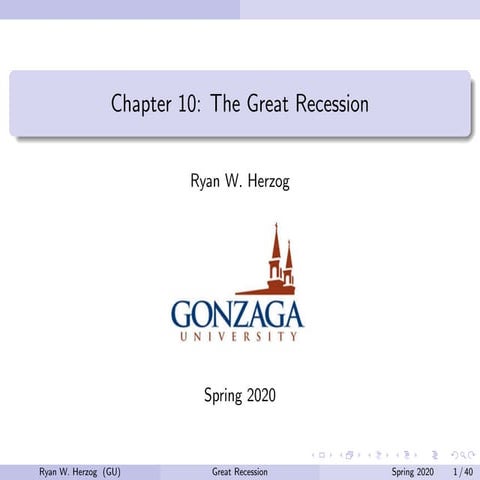 Chapter 10 - Great Recession | PDF