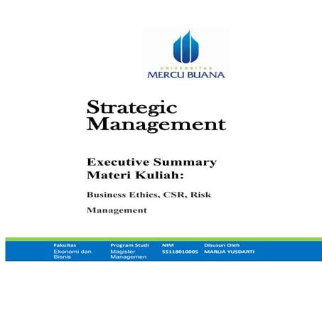 10, sm, marlia yusdarti, hapzi ali, business ethics, csr, risk management , universitas ...