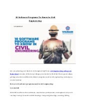 Best Programming Language for Civil Engineers | PPTX