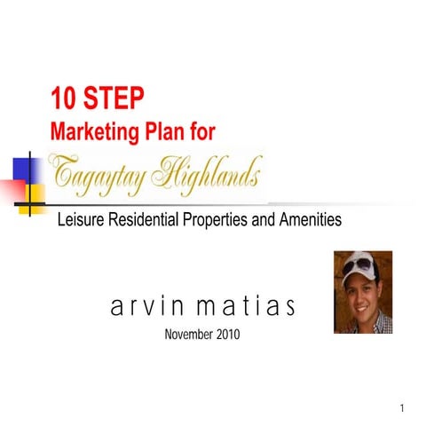 10 step marketing plan arvin matias | PPT