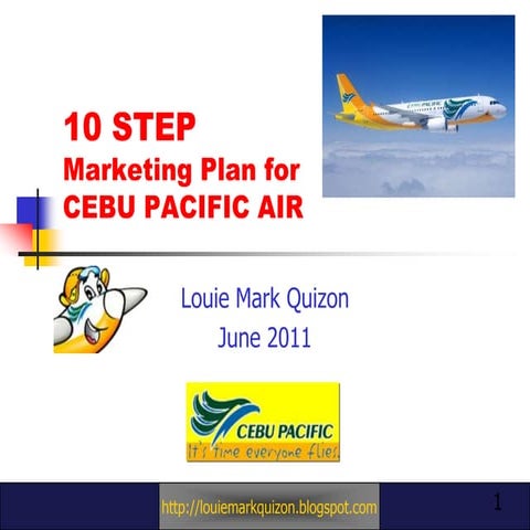10 Step Marketing Plan Cebu Pacific | PPTX