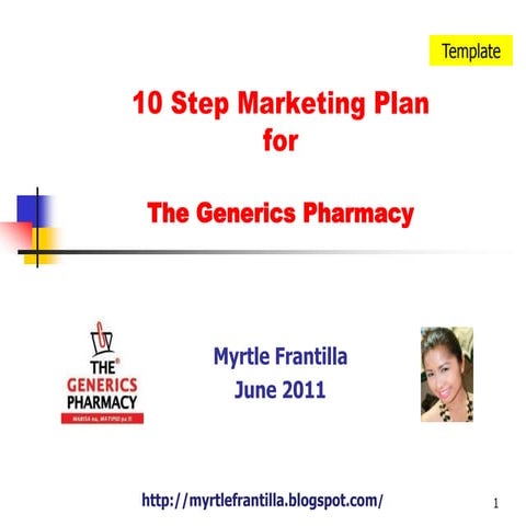 10 step marketing plan for the generics pharmacy | PPT
