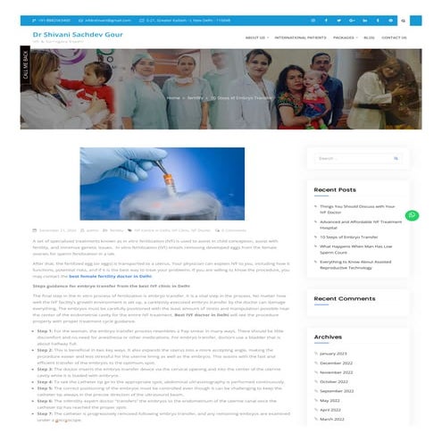 Positive Signs After Embryo Transfer: A Glance at Hope in the IVF ...