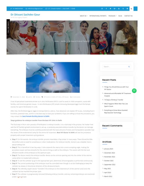 Understanding the Frozen Embryo Transfer Procedure: A Comprehensive ...