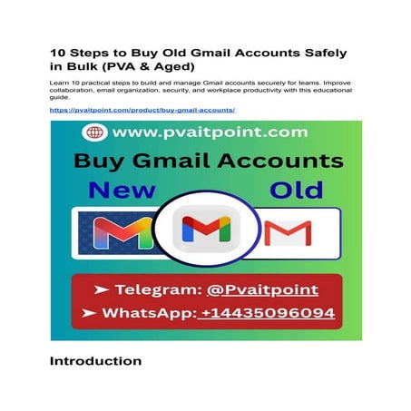 10 Steps to Buy Old Gmail Accounts Safely in Bulk (PVA & Aged).pdf