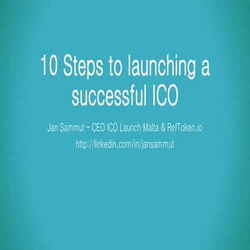10 steps to launching a successful ICO | ICOMalta.com