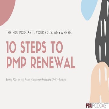 10 STEPS TO PMP RENEWAL | PDF
