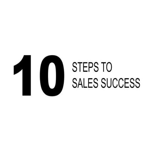 10 steps to sales success | PDF