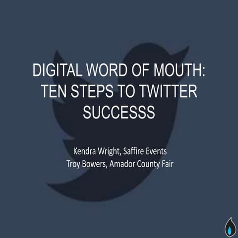 10 steps to twitter success | PPT