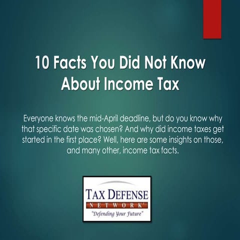 10 Stunning facts about Income Tax | PPTX