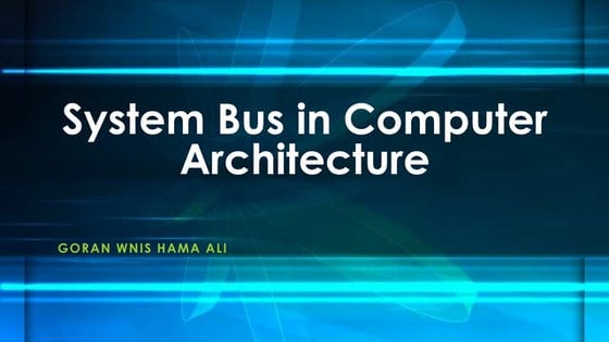 Bus Architectureunit1 Computer Architectureppt Operating Systems Computer Software And