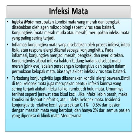 10 tanda mata anda infeksi | PPTX