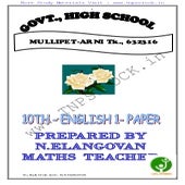 10th english-paper-1-full-guide-tnpscrock | PDF