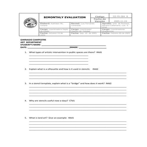 10th, bimonthly evaluation, bim 2, 2010 | PDF
