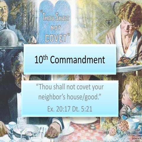 The 10th commandment - ReEd | PPTX