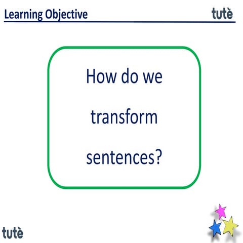 10th icse transformation of sentences | PPTX