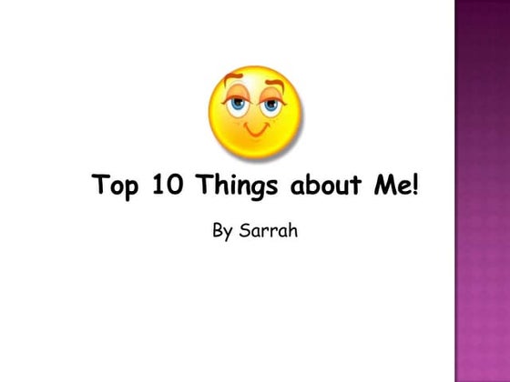 Top ten thing_about_me detrick | PPT