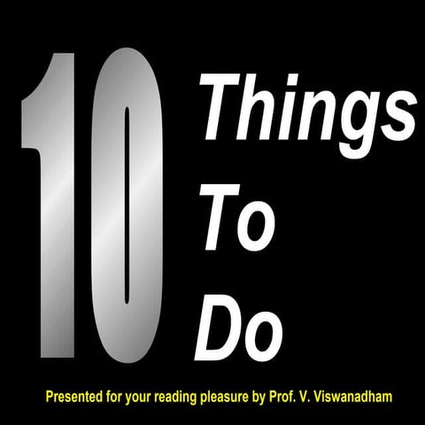 10 Things To Do | PPT