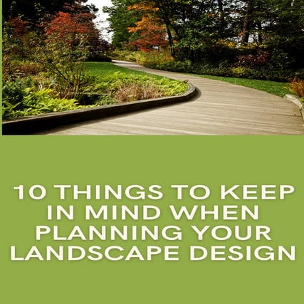 10 Things to Keep in Mind When Planning Your Landscape Design Mohit ...