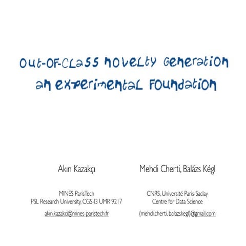 Creating New Classes Of Objects With Deep Generative Neural Nets Pdf Technology And Computing