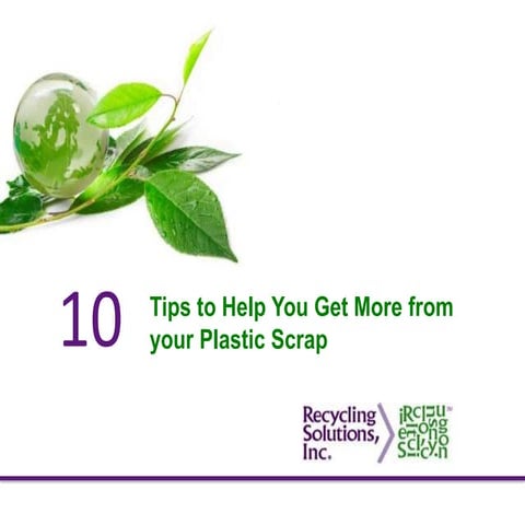 10 tips get more from your recycling scrap | PPT