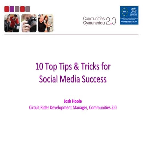 10 tips and tricks for social media success | PPT