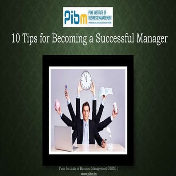 10 tips for becoming a successful manager | PPT