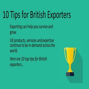 10 tips for british exporters | PPT