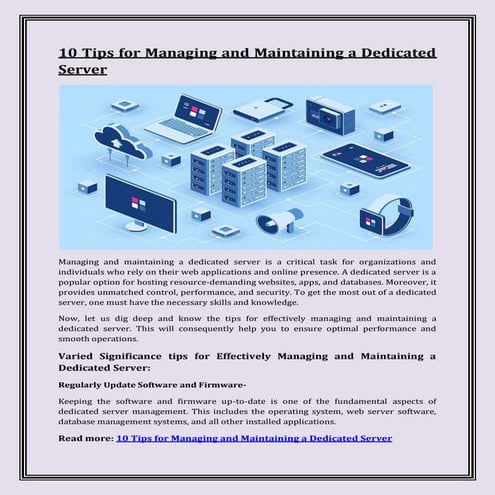 10 Tips for Managing and Maintaining a Dedicated Server.pdf