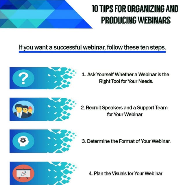 10 Tips For Organizing And Producing Webinars | PDF